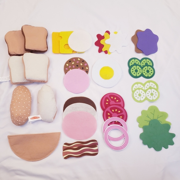 Melissa & Doug | Toys | Melissa Doug Felt Food Sandwich Set | Poshmark